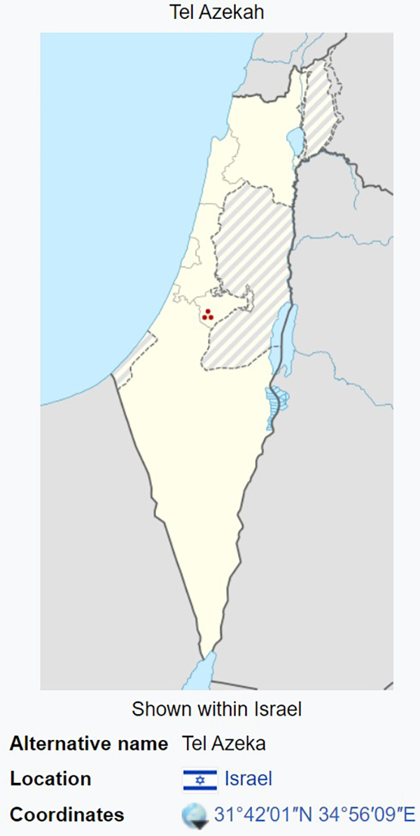 ARCHAEOLOGY: Azekah: a Mini-Pompeii in Judah